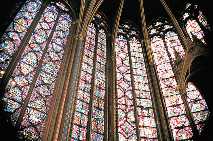 레요낭과 플라부아양 양식 후기 고딕건축 파리의 왕궁 생트 샤펠플랑부아양루앙생 마클루성 디오니시오 네이브